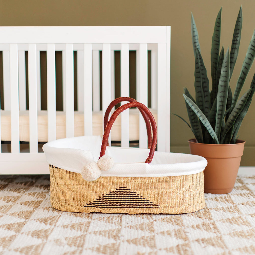 Plum+Sparrow Artisan Sky African Moses Basket - Gimme the Good Stuff