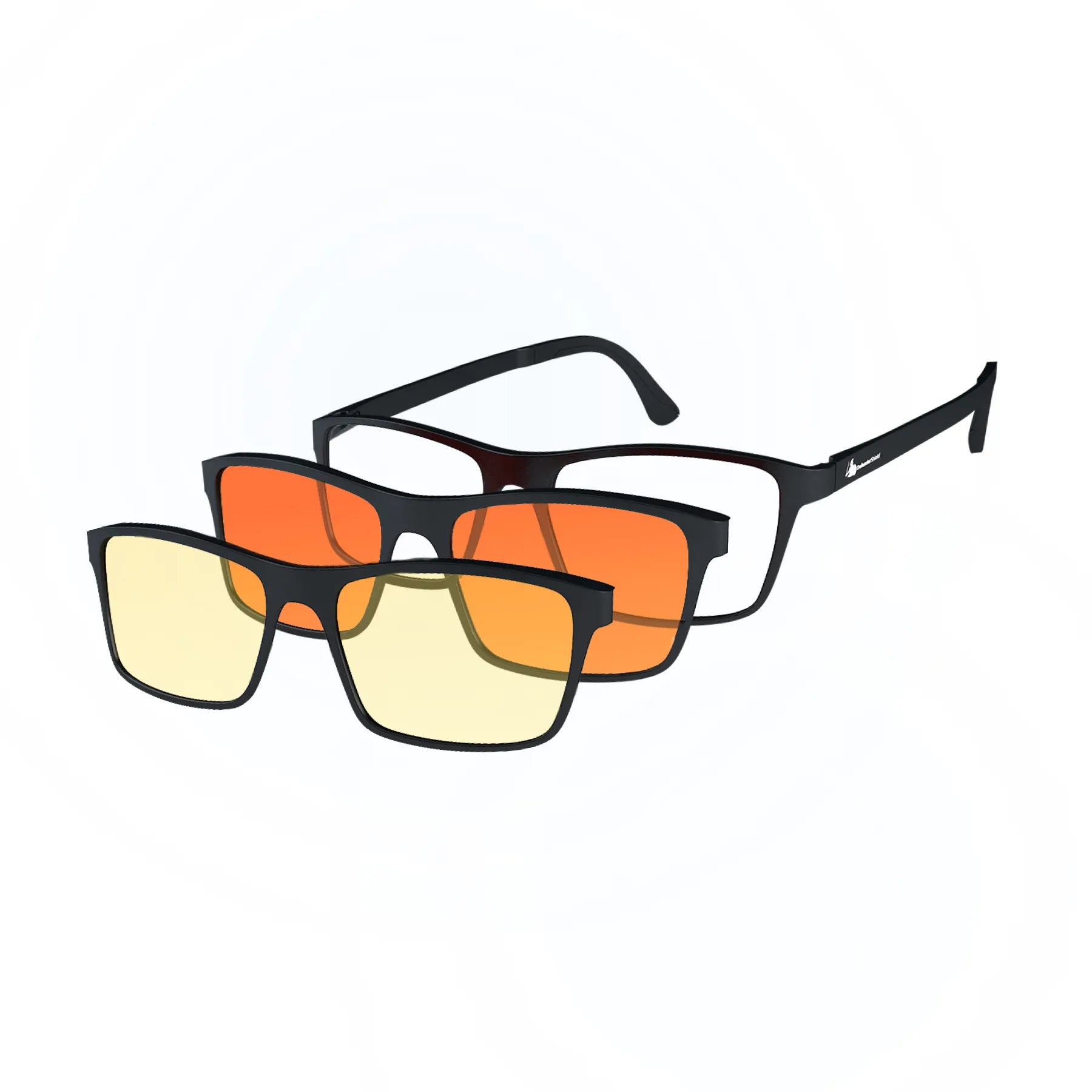 DefenderShield Versa Blue Light Blocking Glasses – 2 in 1 Clip On Lens ...