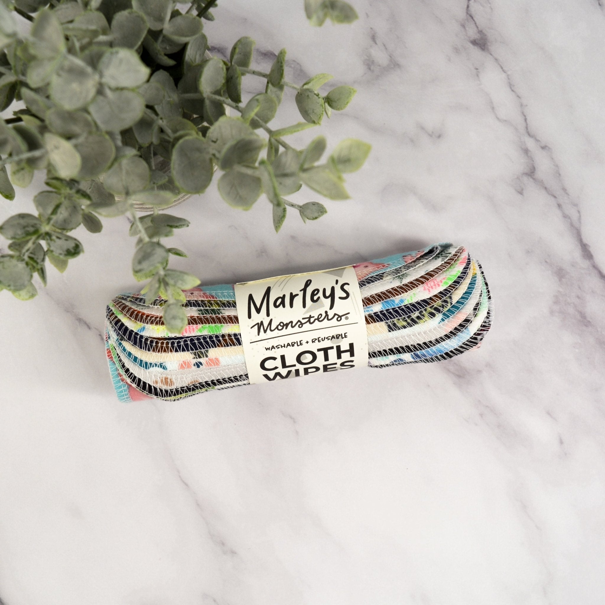 Marley's Monsters Cloth Wipes: Prints - Gimme the Good Stuff