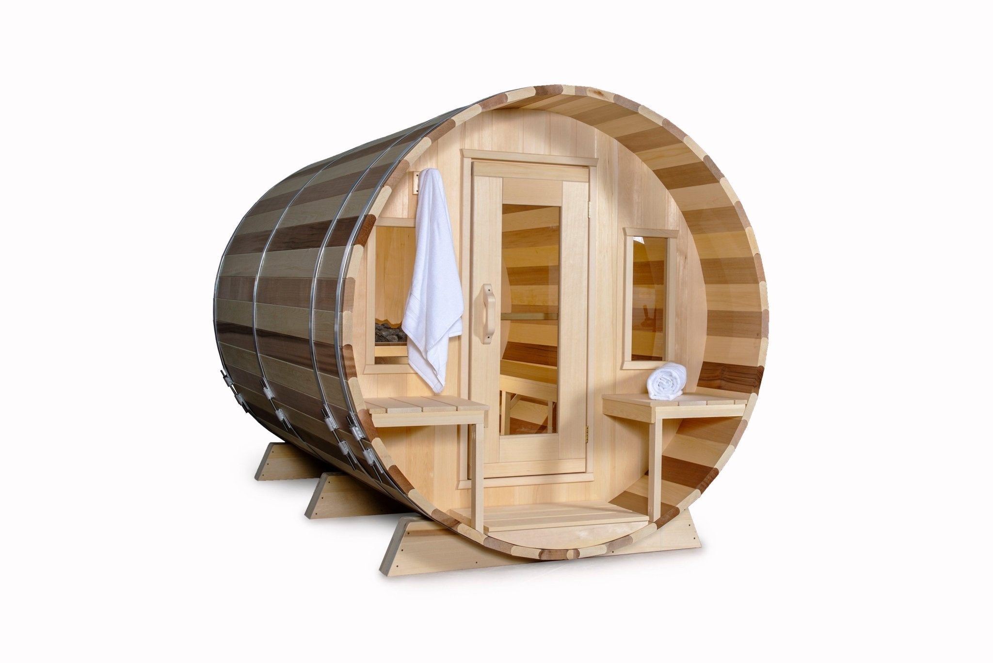 LeisureCraft Tranquility Barrel Sauna for up to 8 People | Premium Can ...