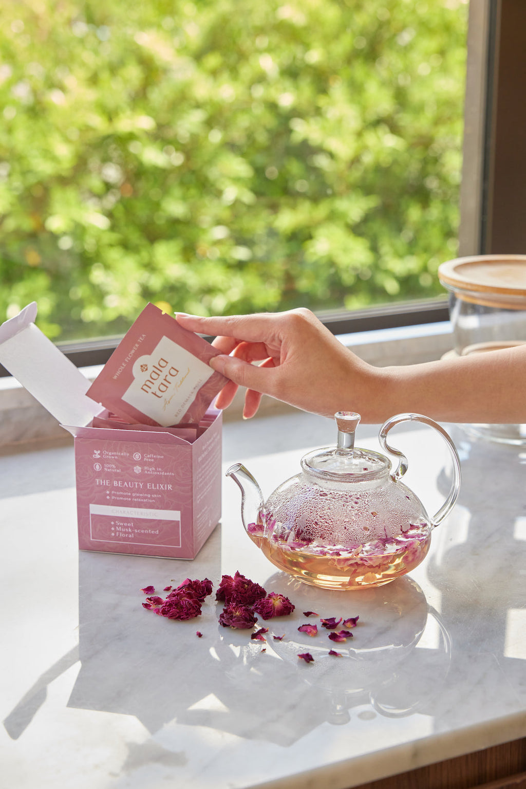 Mala Tara Red Damask Rose Whole Flower Tea Box - Gimme the Good Stuff