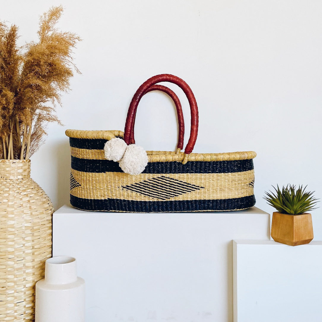 Plum+Sparrow Meadow African Moses Basket - Gimme the Good Stuff