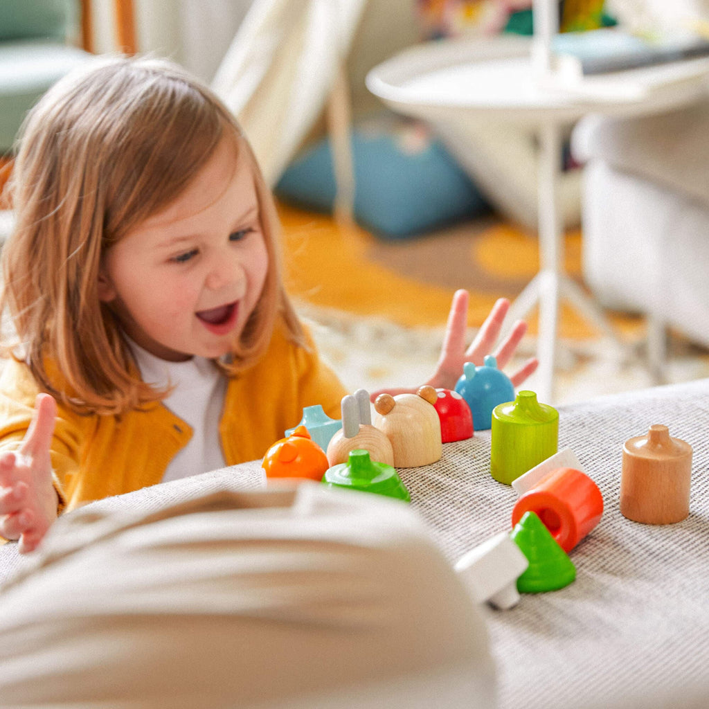 HABA Forest Animals Wooden Stacking Toy - Gimme the Good Stuff