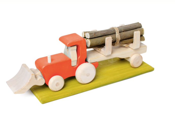 PoppyBabyCo Wooden tractor toy set with magnets - Gimme the Good Stuff